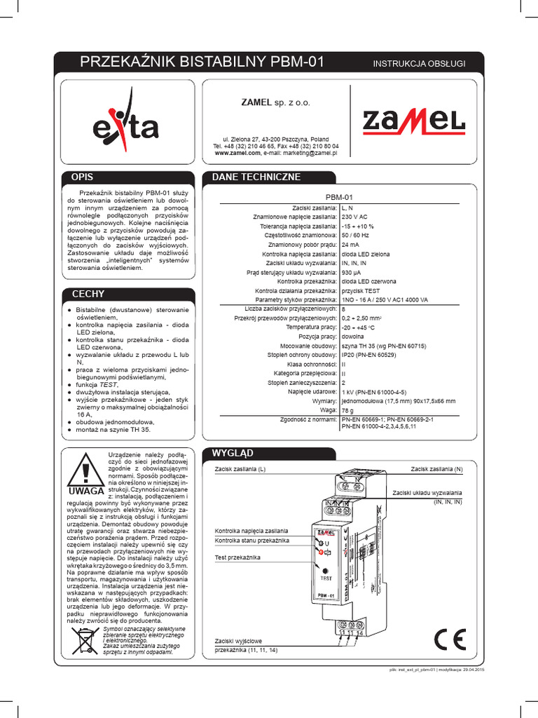 PBM-01_instr_PL | PDF