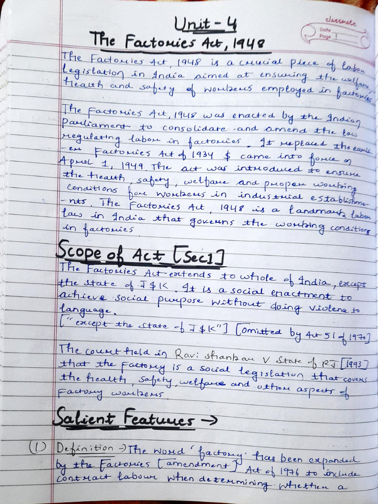 The Factories act 1948 | PDF