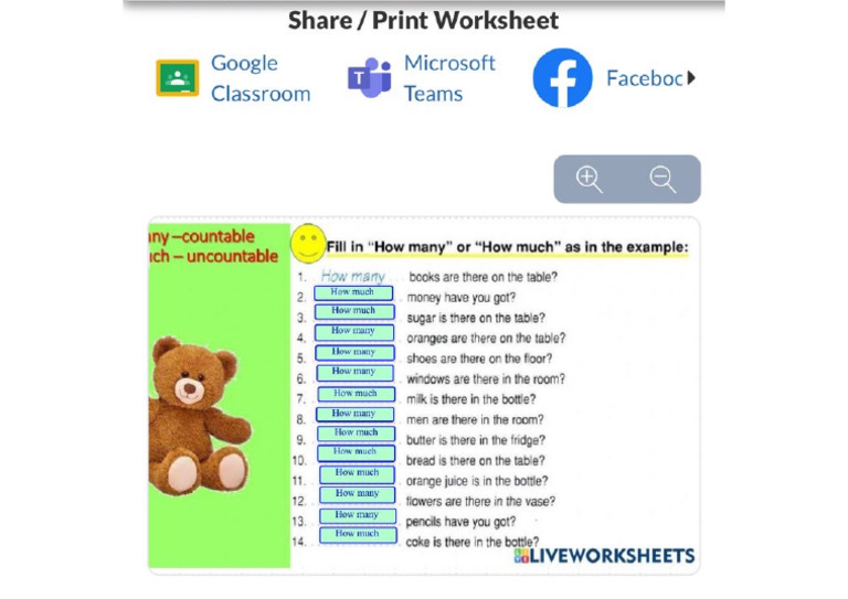 How Many How Much | PDF