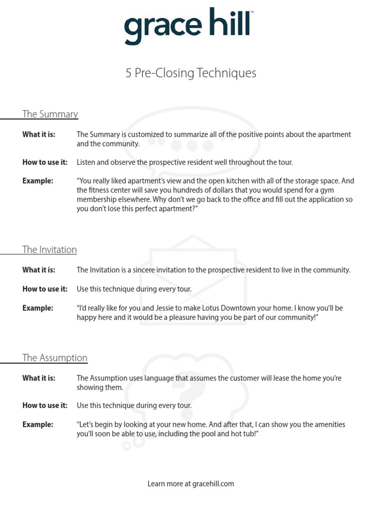 5 - Sales - Techniques - Leasing - 4 | PDF