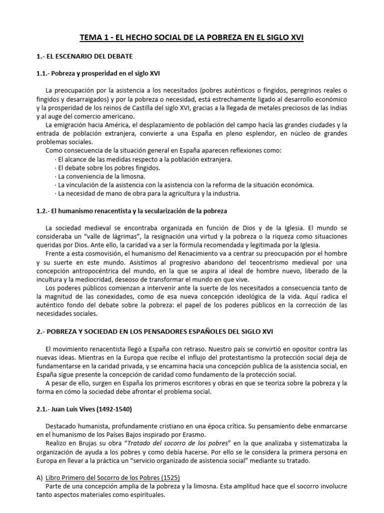 Apuntes Temas 1 15 | PDF | Trabajo Social | Pobreza