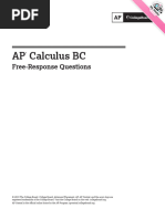 AP Calculus BC 2016 Exam Answers | PDF | Integral | Derivative