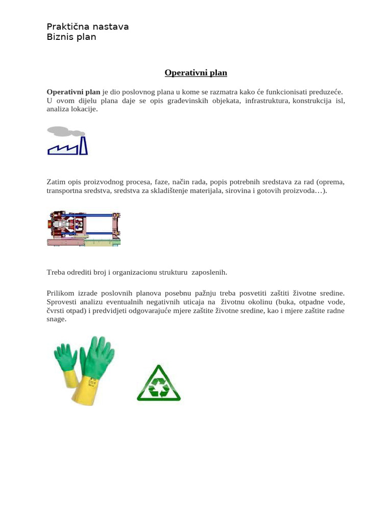 Operativni plan | PDF