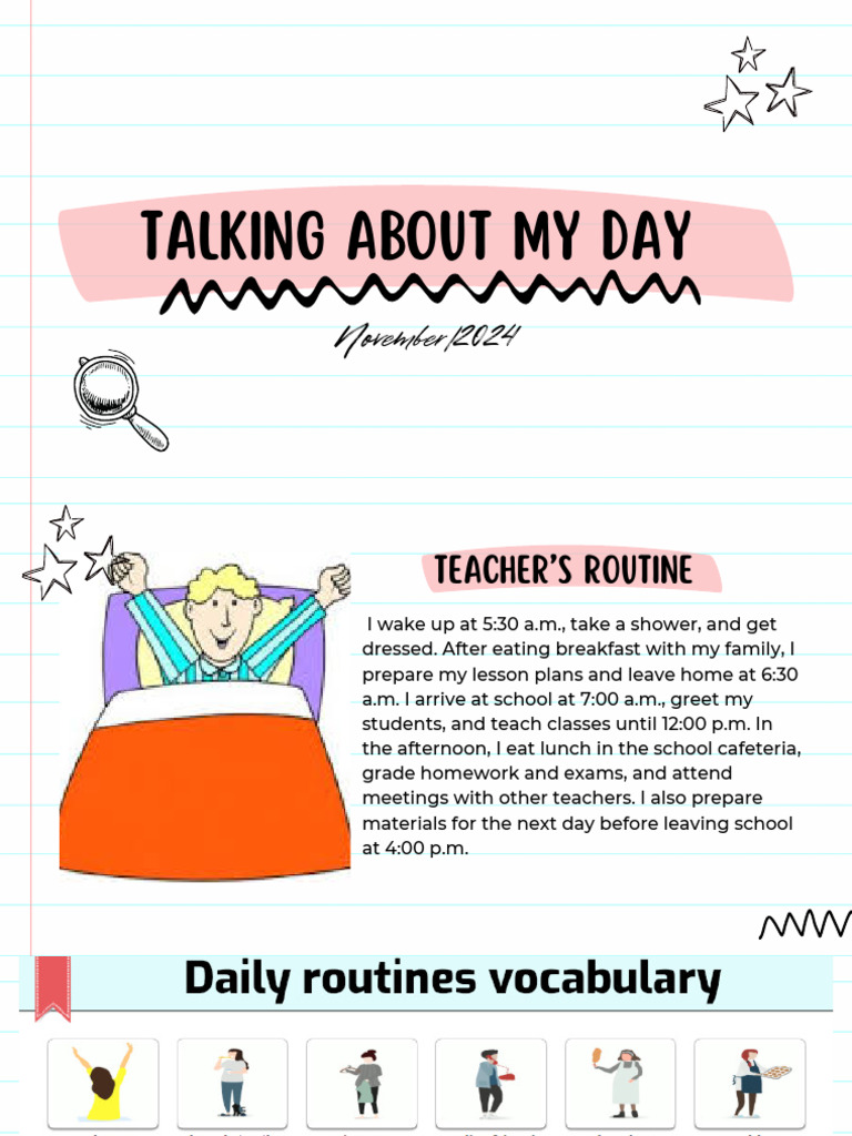 My daily routine | PDF