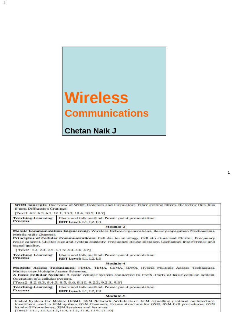 Overview of Wireless Communications | PDF | Cellular Network ...