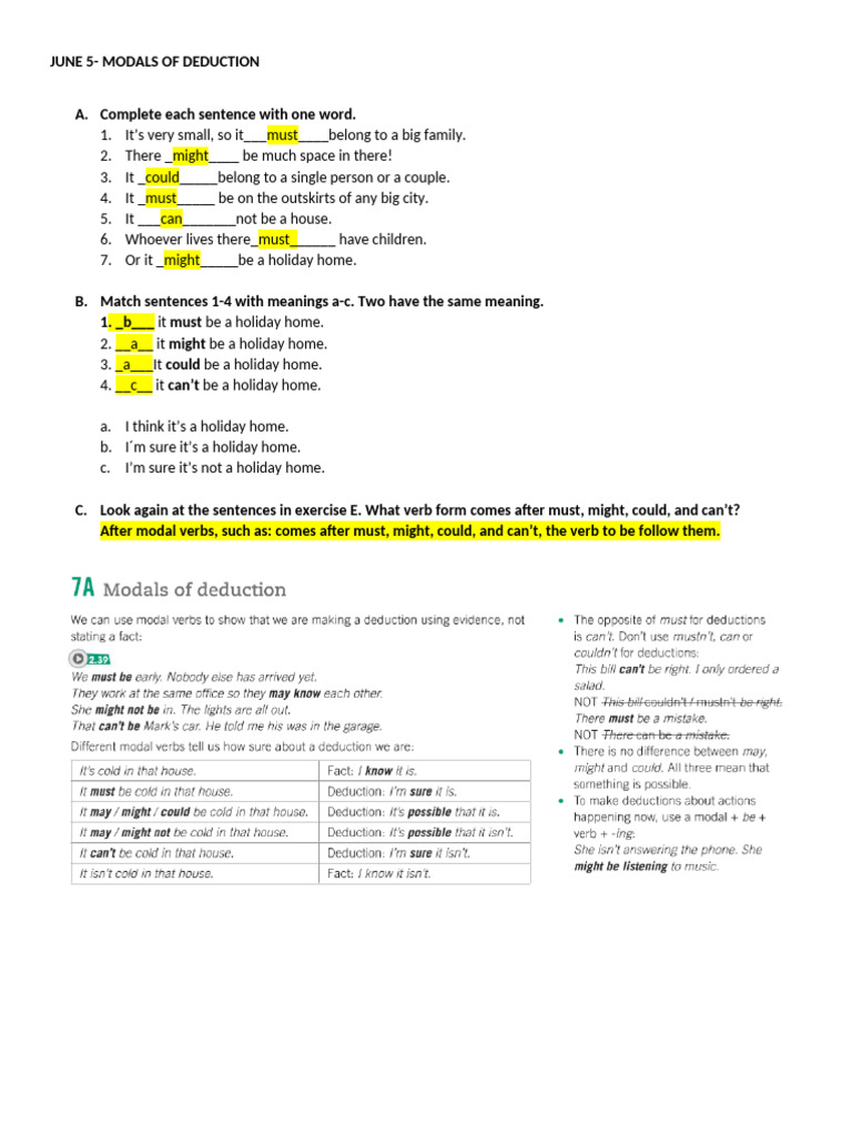 Modals of Deduction Exercises | PDF