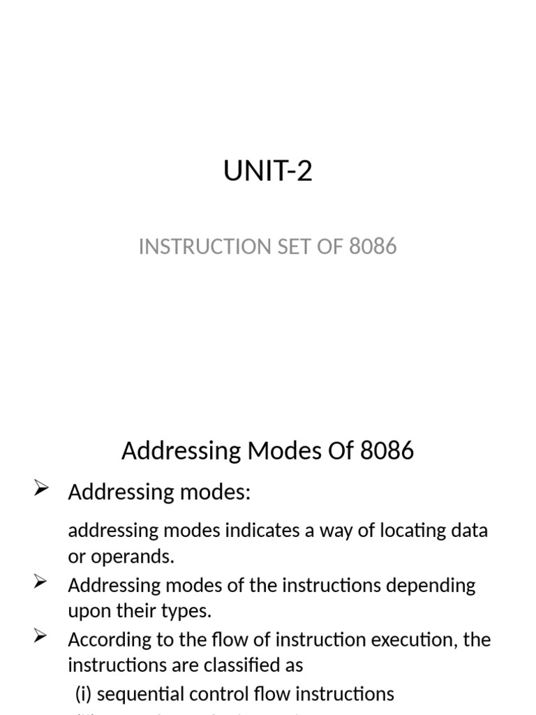 UNIT-2 MPMC (10) | PDF | Binary Coded Decimal | Assembly Language UNIT-2 MPMC (10) | PDF | Binary Coded Decimal | Assembly Language