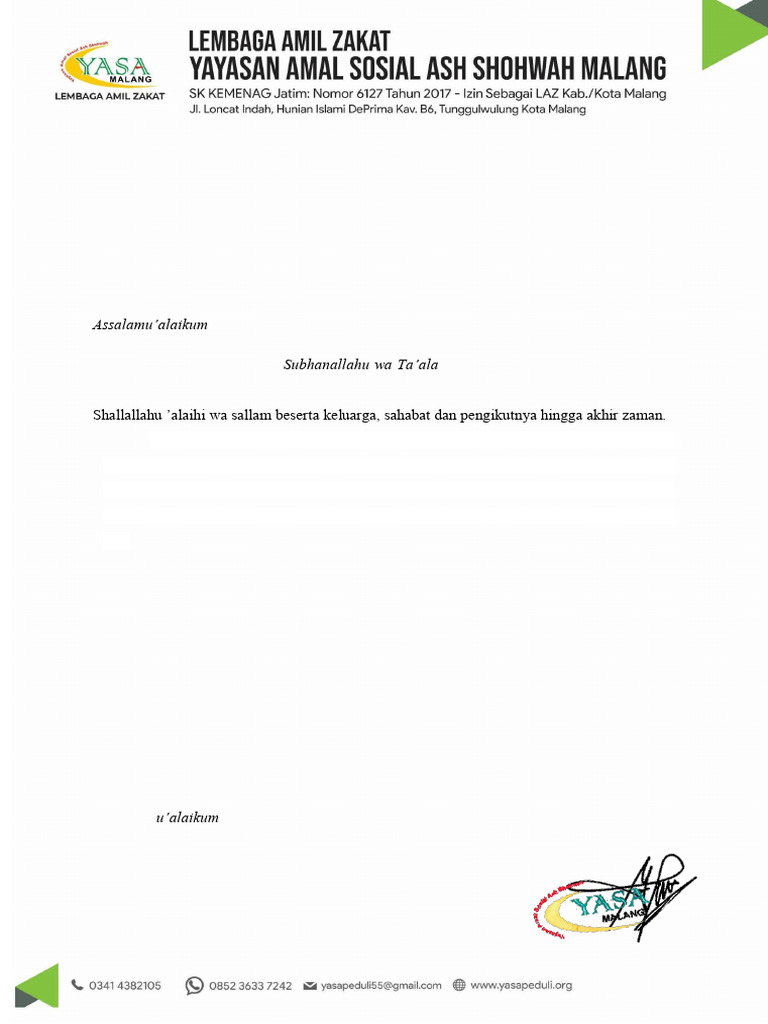 Surat Pengajuan Kolaborasi Wisuda Lapas-Primaland Indonesia | PDF