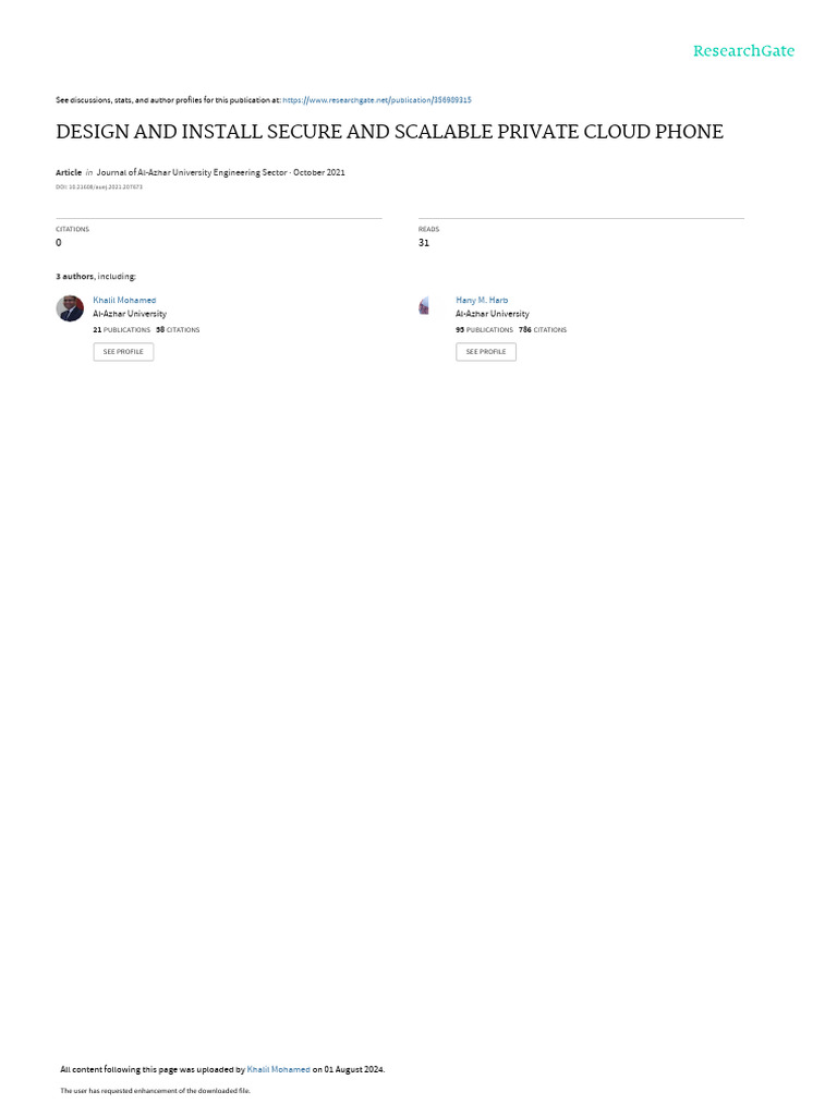 Design and Install Secure and Scalable Private Clo | PDF | Session Initiation Protocol | Load ...