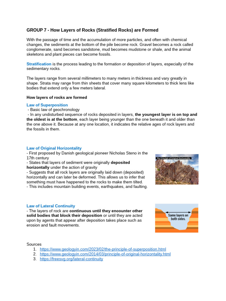 How-layers-of-rock-stratified-rocks-are-formed (1) | PDF