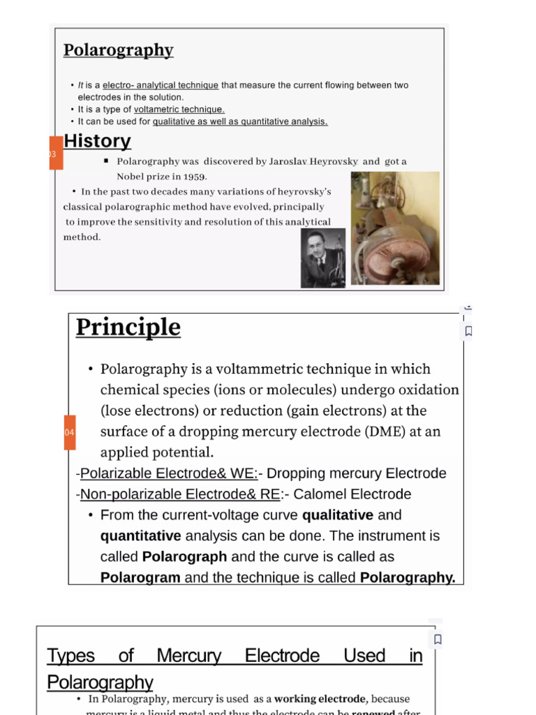 Polarography New | PDF