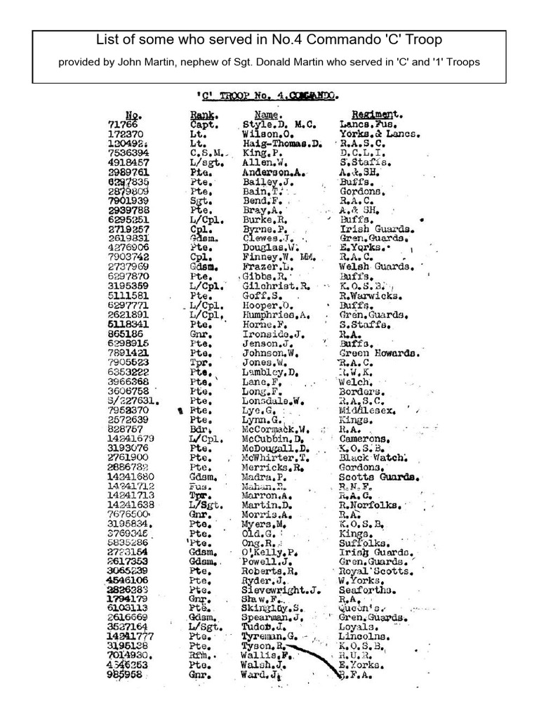 C Troop 4 Commando_0 | PDF