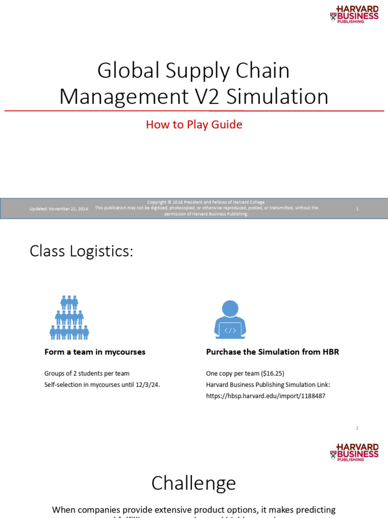 HBR GLobal How To PlayGSCMV2 How To Play English1 | PDF | Simulation ...