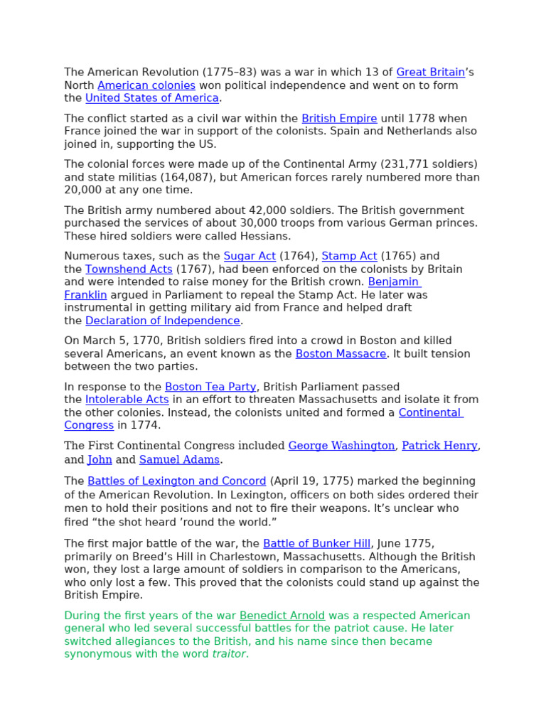 American Rev. | PDF | American Revolution | Conflicts