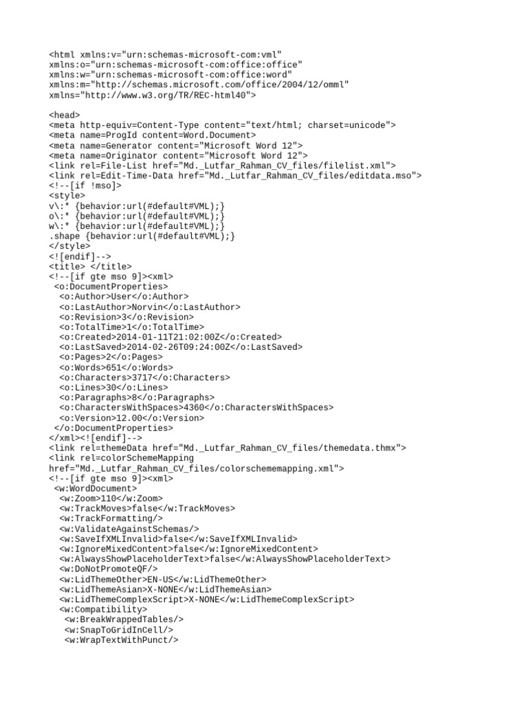 Md._Lutfar_Rahman_CV | PDF | Software | Software Bug