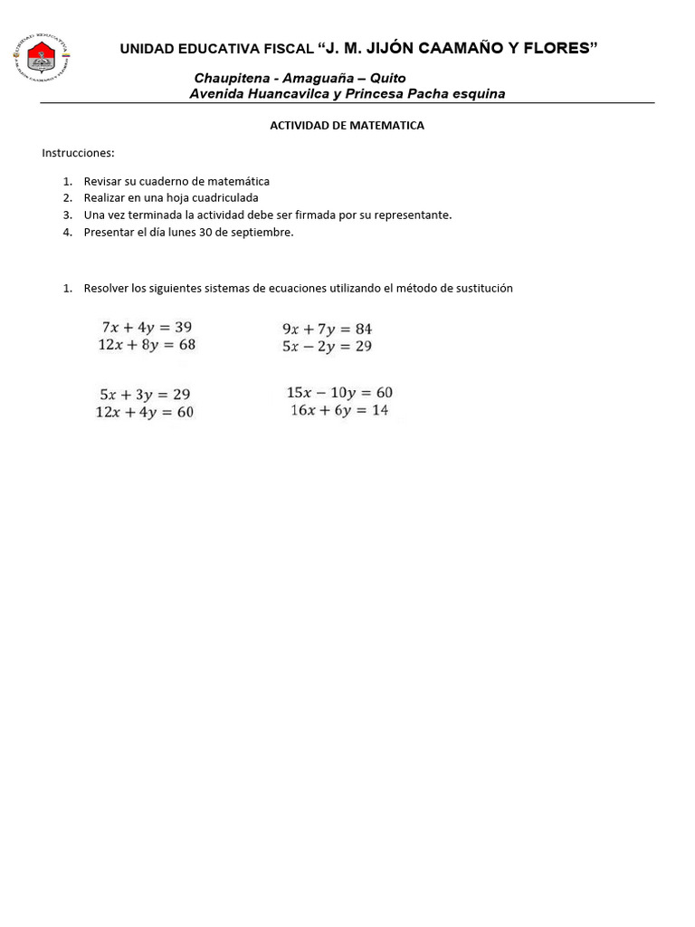 Act. Matematica | PDF