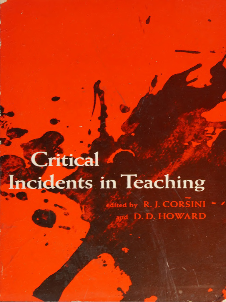 Critical Incidents in Teaching1964 | PDF | Psychology | Psychotherapy