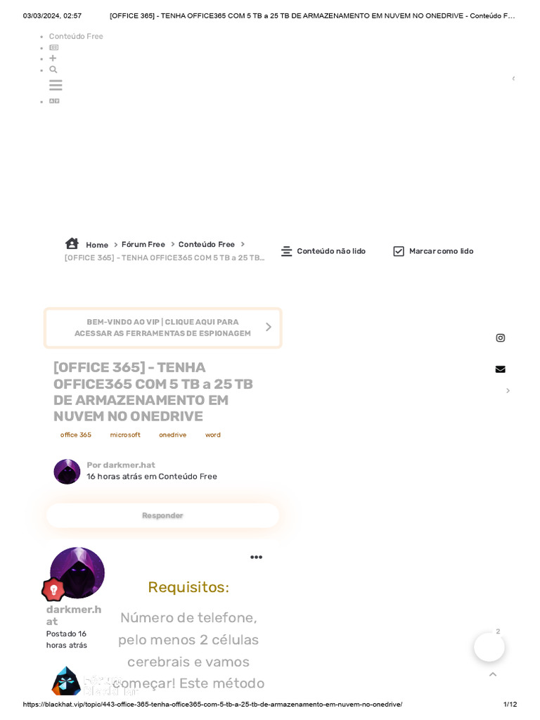 [OFFICE 365] - TENHA OFFICE365 COM 5 TB a 25 TB DE ARMAZENAMENTO EM ...