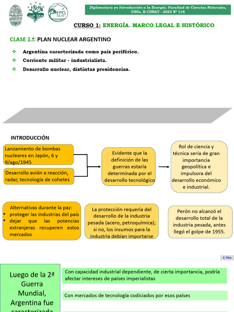Clase 1-E Plan Nuclear | PDF | La energía nuclear | Radioactividad