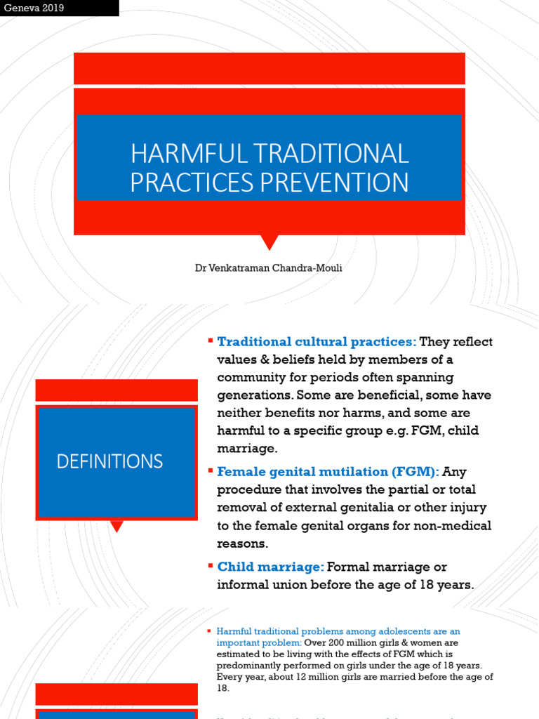 Preventing Harmful Traditional Practices | PDF | Female Genital ...