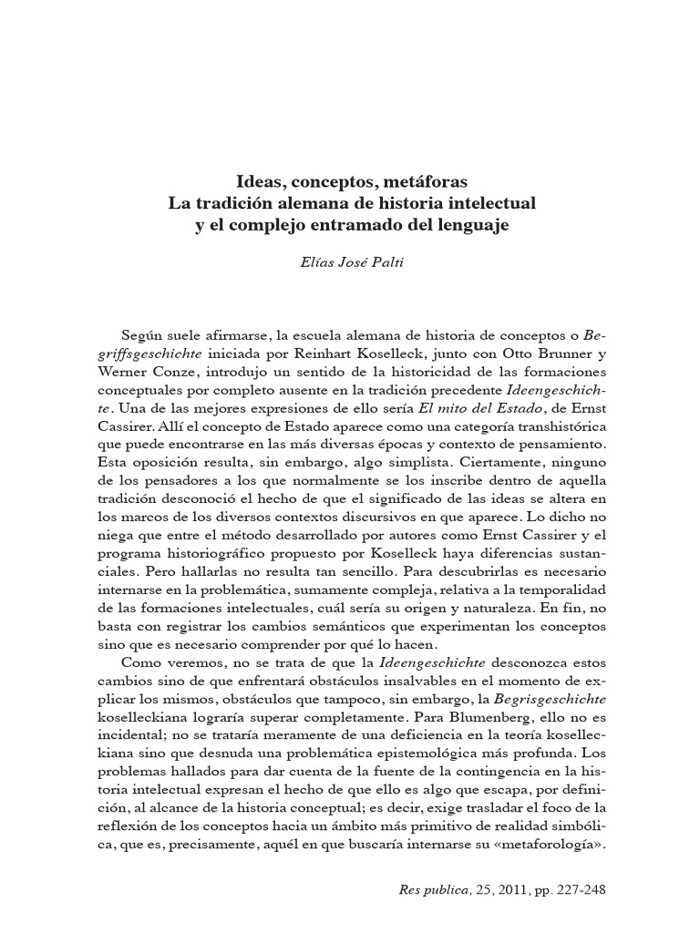 Palti-Ideas conceptos metaforas | PDF | Realidad | Concepto