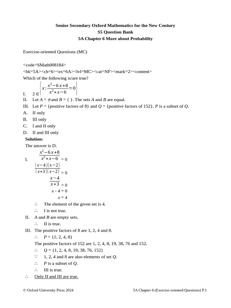 Probability Exercises for Secondary Students | PDF | Mathematics