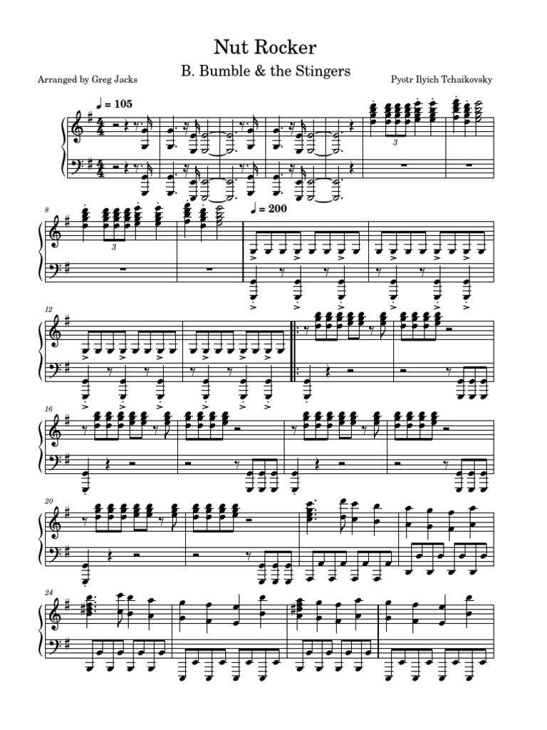 Nut Rocker | PDF | Songs Written | Compositions