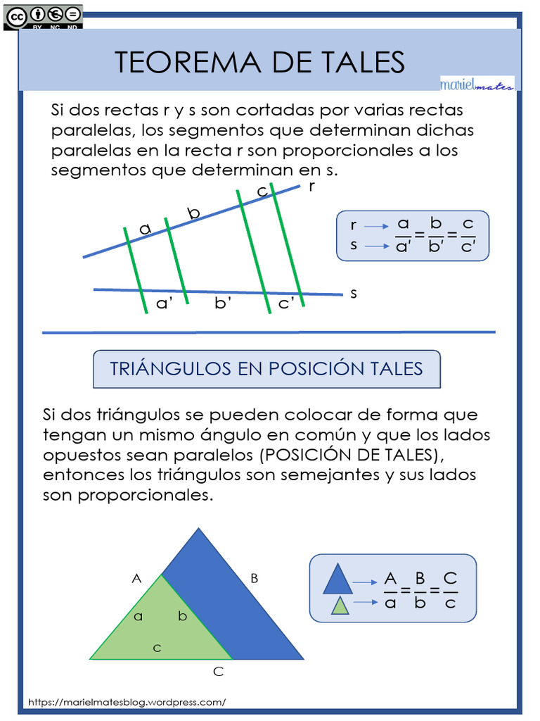 Teorema de Tales | PDF