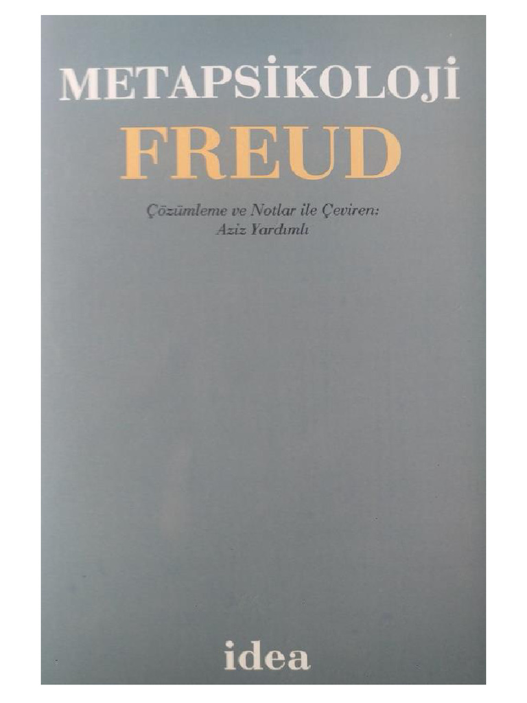 Sigmund Freud - Metapsikoloji - PDF 1 Sürümü | PDF