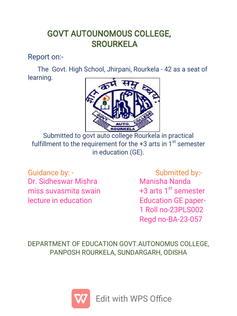 Pratima Education School Project | PDF | Schools | Educational Assessment
