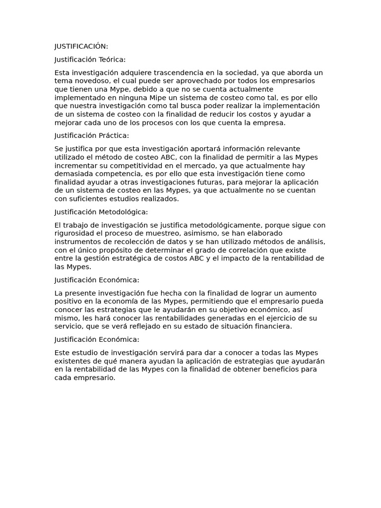 Justificación RL | PDF