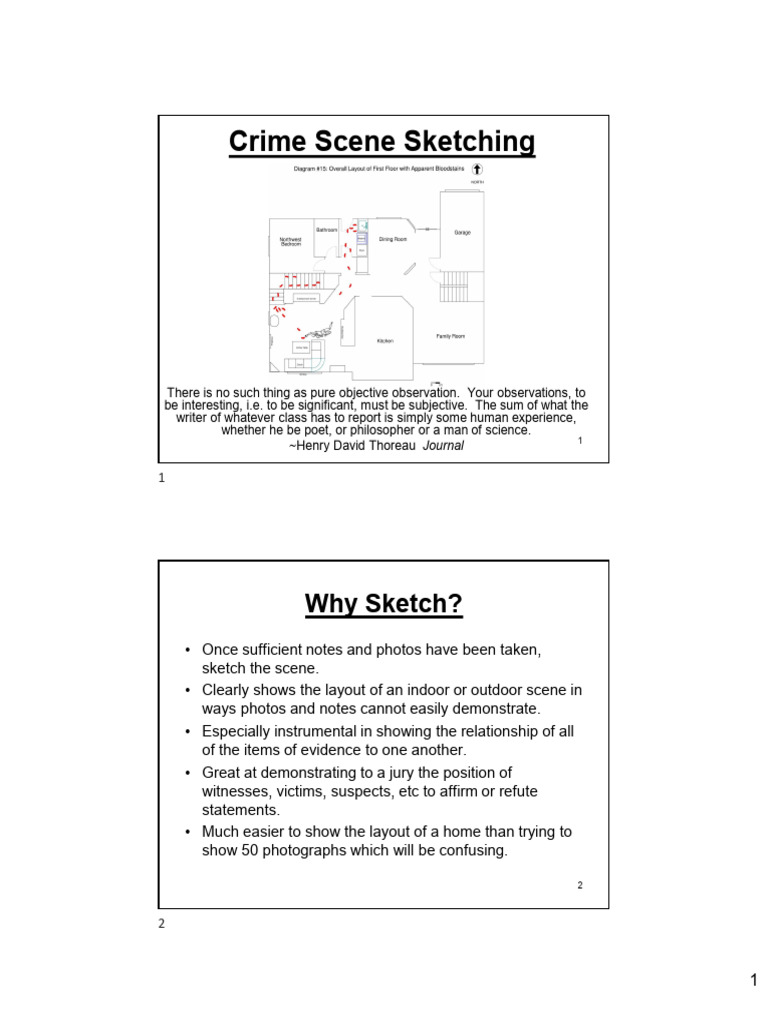 Crime Scene Sketch Template Guide | PDF | Crime Scene
