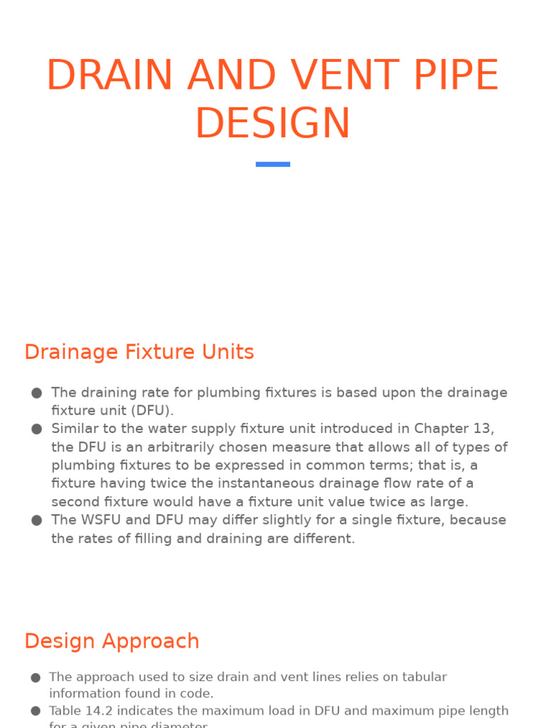 Drain and Vent Pipe Sizing Guide | PDF | Plumbing | Pipe (Fluid Conveyance)