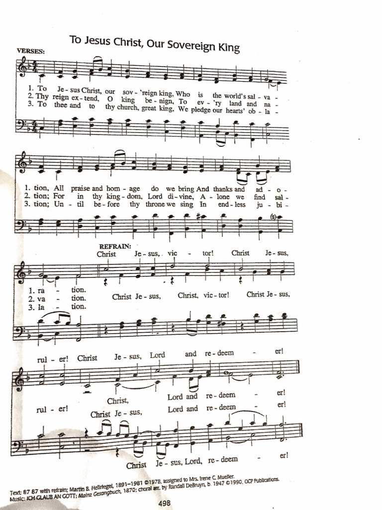 To Christ, Our Sovereign King | PDF