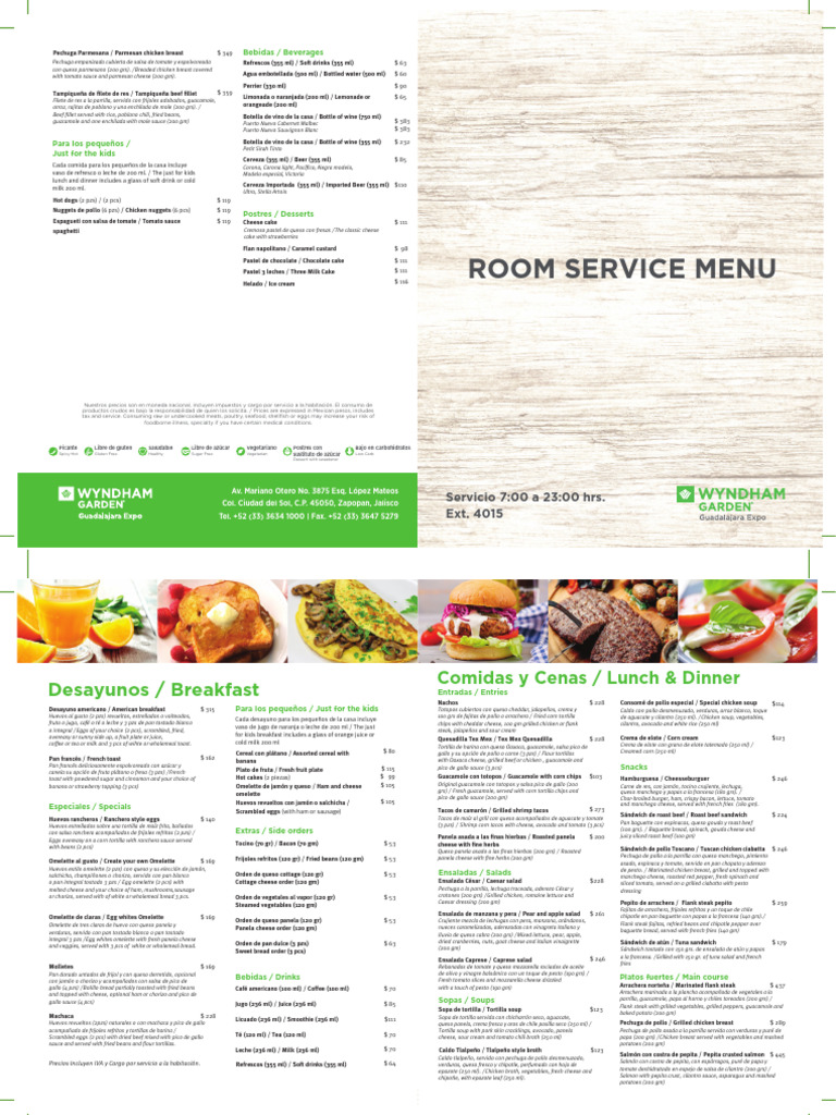 Roomservice 01 | PDF | Taco | ensalada