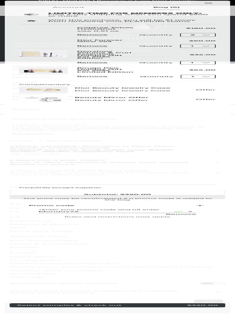 Your Parfums Christian Dior Account DIOR US 2 | PDF