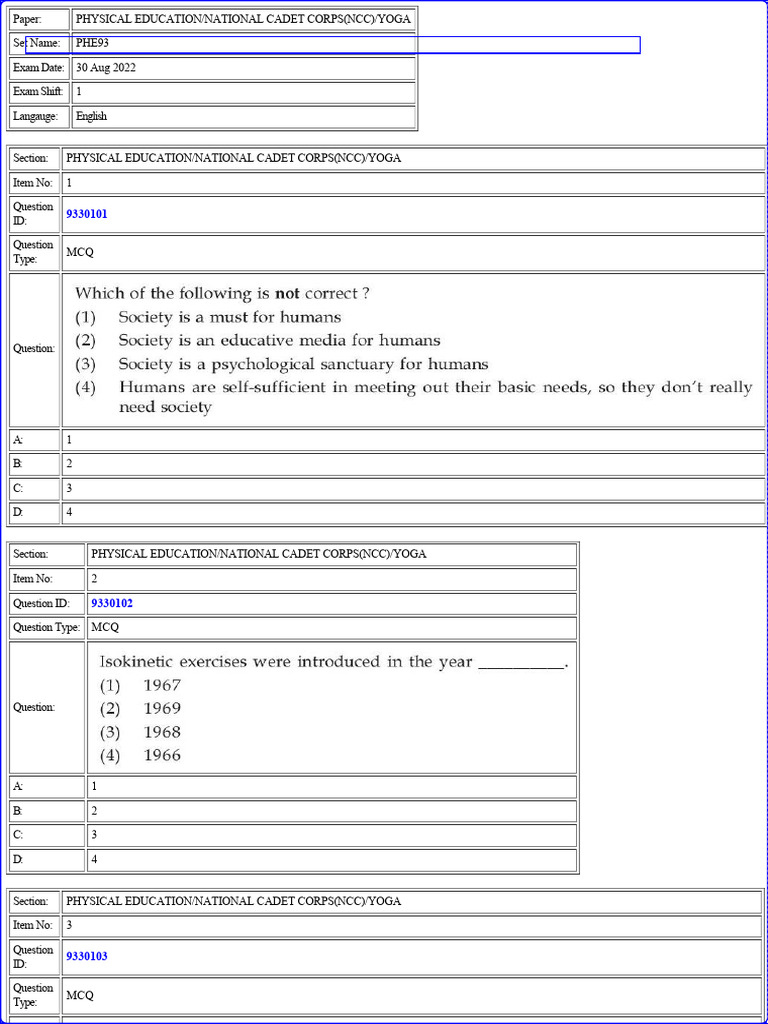 phe cuet | PDF | Youth Organizations | Military Education And Training