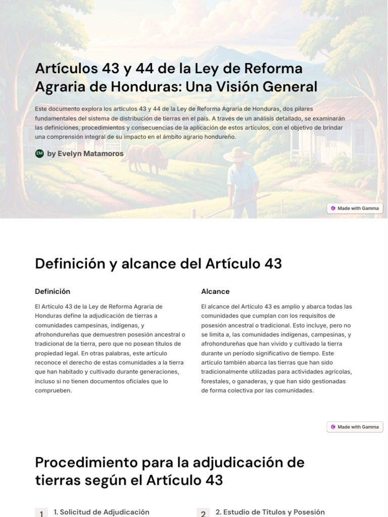 Articulos-43-y-44-de-la-Ley-de-Reforma-Agraria-de-Honduras-Una-Vision ...
