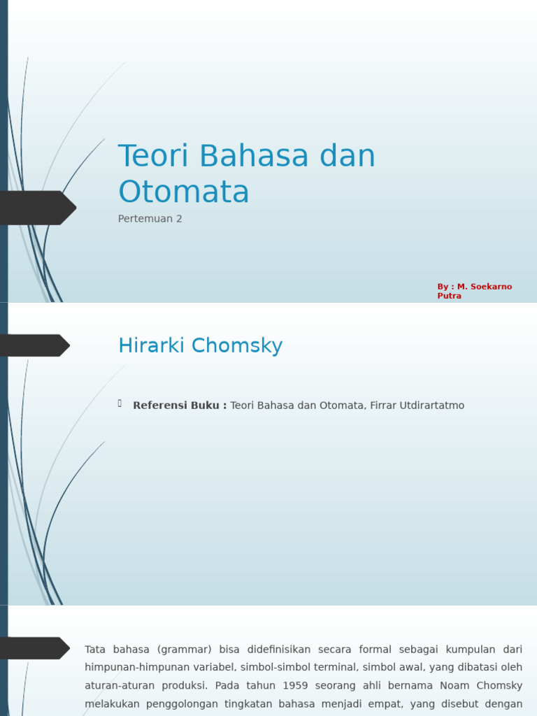 02 Hirarki Chomsky | PDF