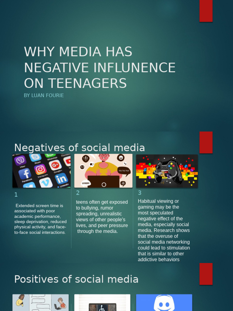 Why Media Has Negative Influnence On Teenagers | PDF