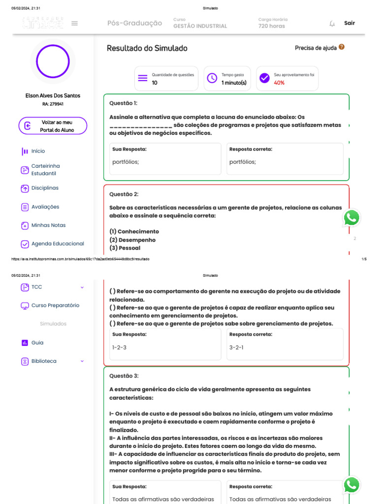 Simulado. 04. Gestão Industrial | PDF