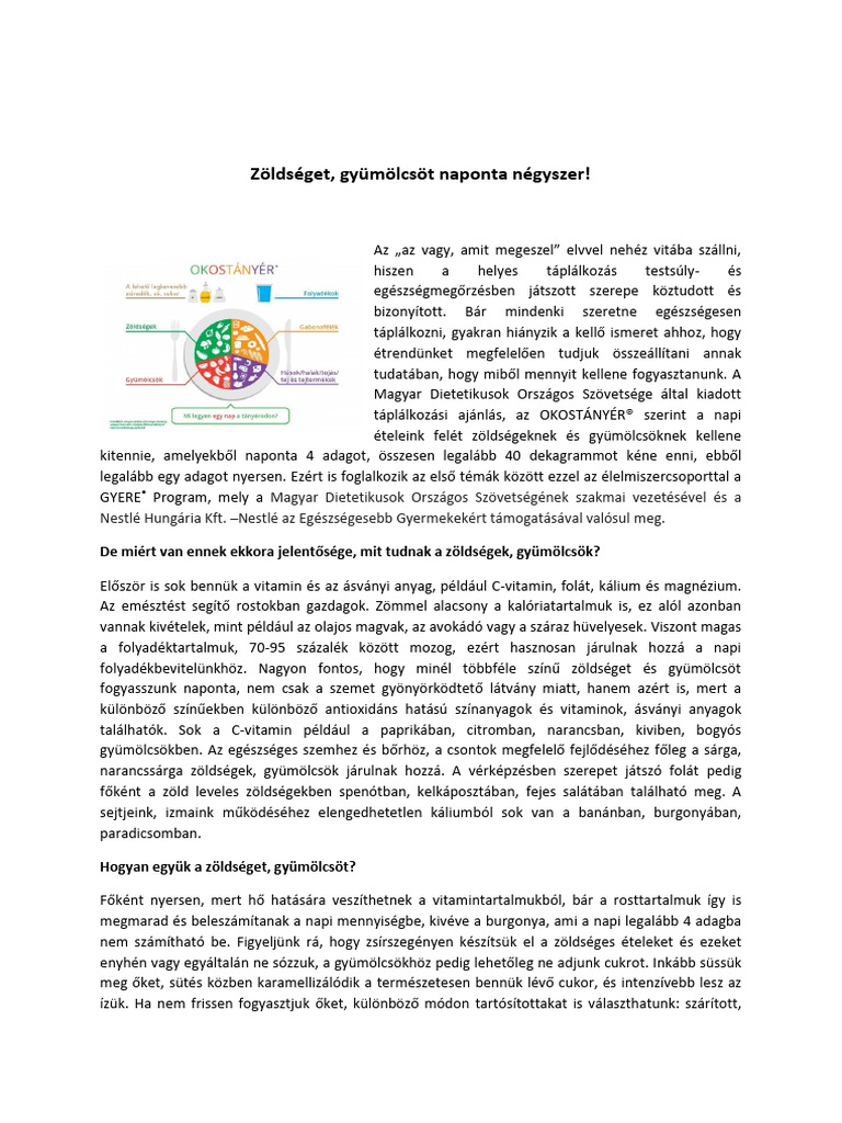 Zoldseg Gyumolcs 2018 Nov | PDF