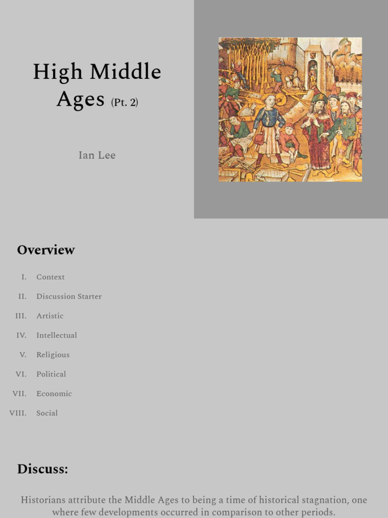 APWH - High Middle Ages ASPIRE Slides | PDF | Middle Ages | High Middle ...