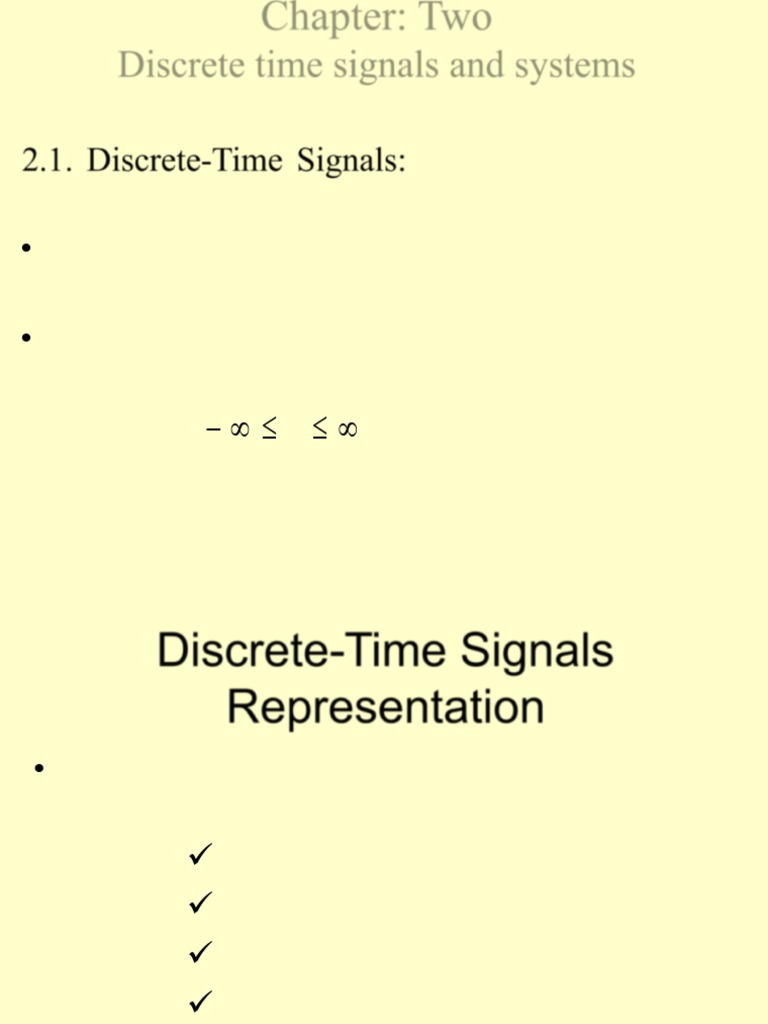Ch_2_1 | PDF | Discrete Time And Continuous Time | Sequence