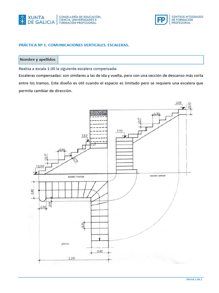 PRACTICA 4_comunicaciones verticales_ escaleras. | PDF