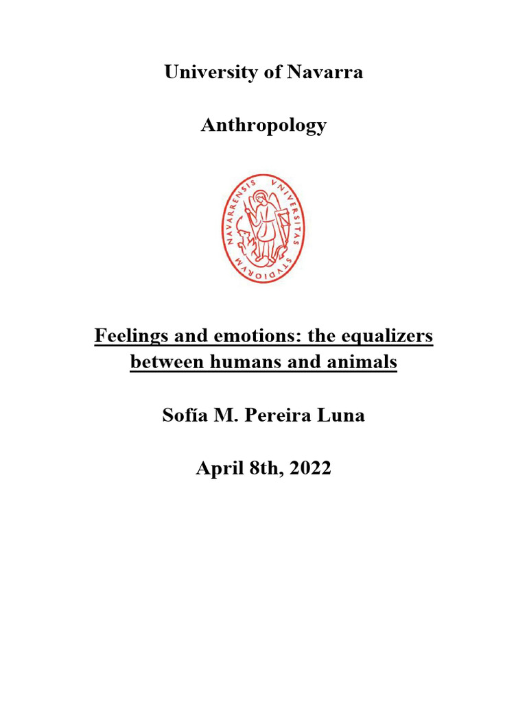Original Draft Anthropology Essay | PDF | Human | Reason