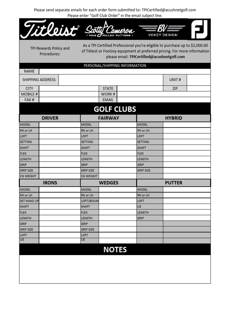 TPI Golf Clubs | PDF | Precision Sports | Sports