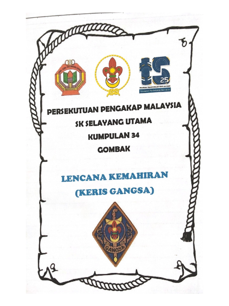 Jawapan Skema Keris Gangsa | PDF