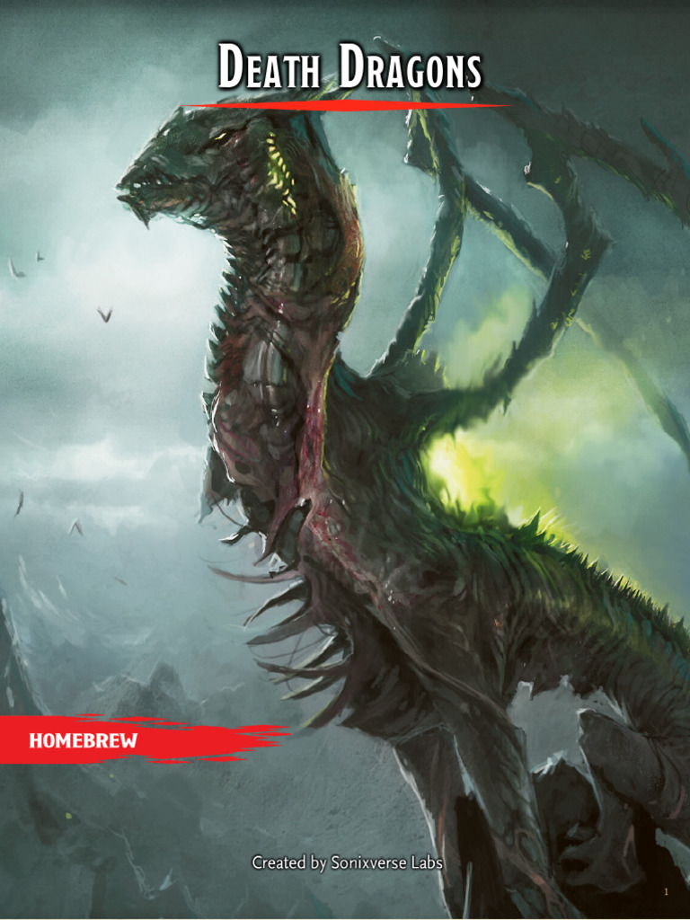 Death Dragon by Sonixverse Labs - GM Binder | PDF