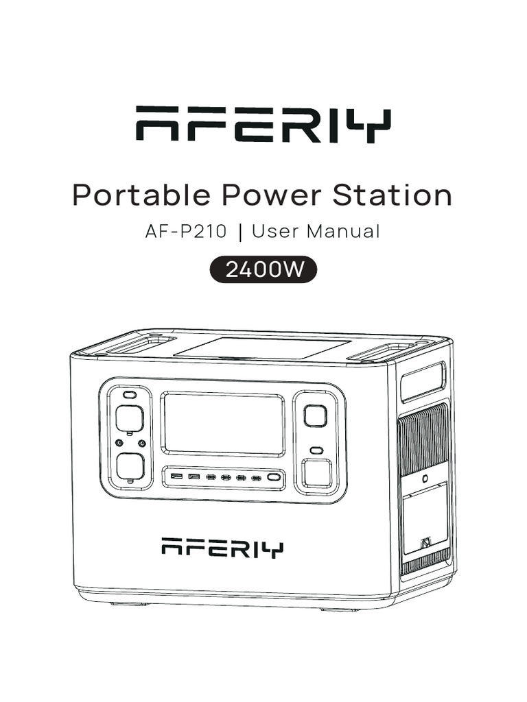 AFERIY AF-P210 2400W Instruction Manual - EU Standard-Francais | PDF ...